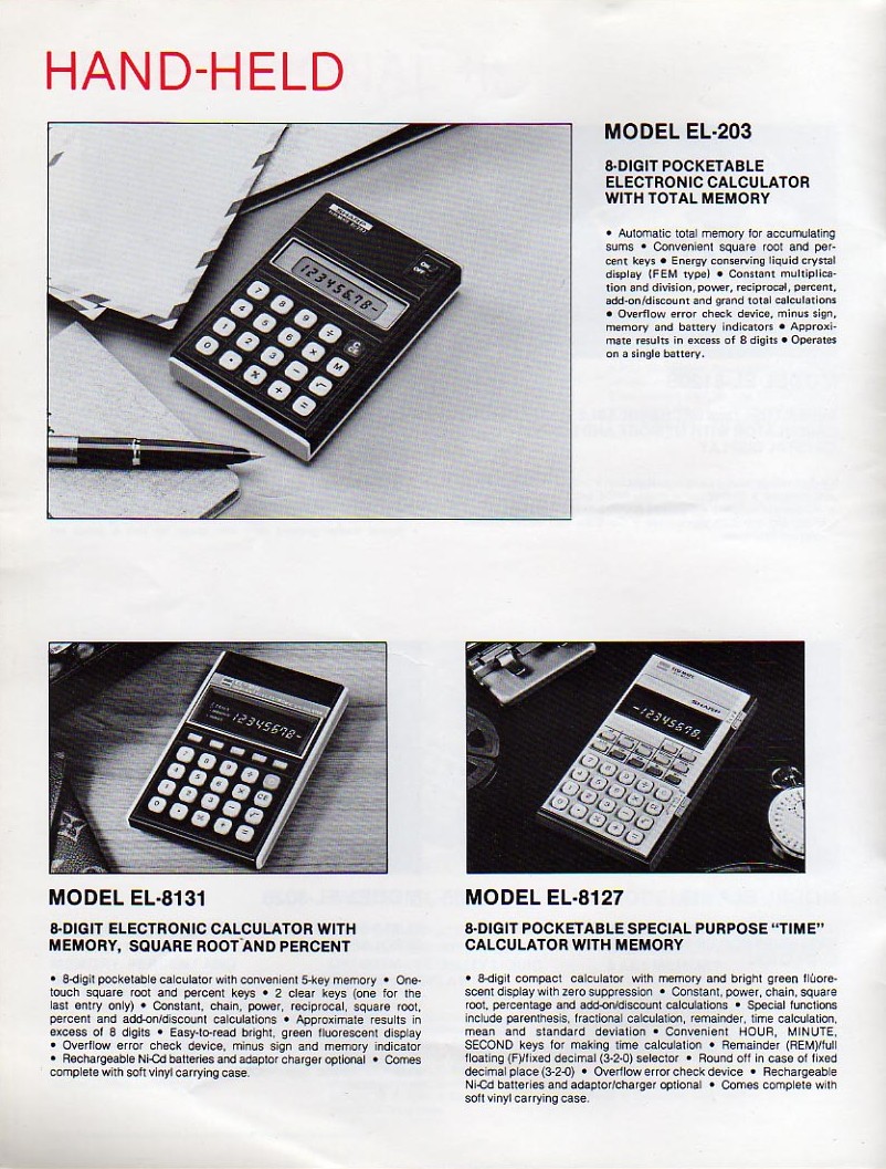 Sharp EL Series (LCD type)