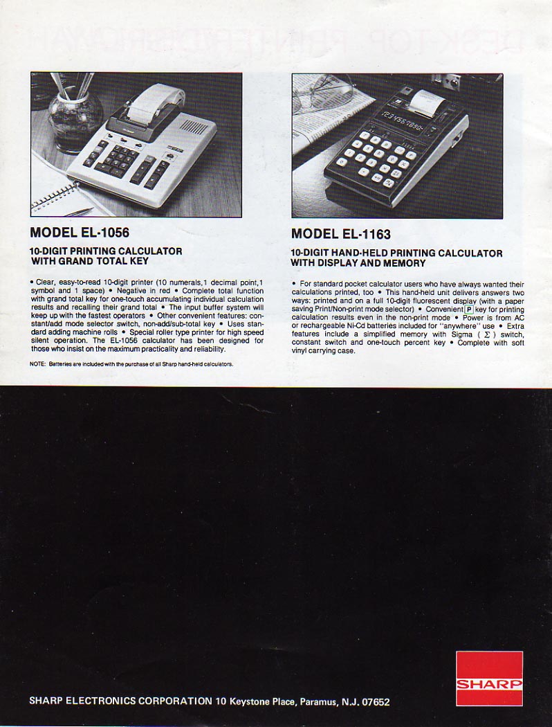 Sharp EL Series (LCD type)